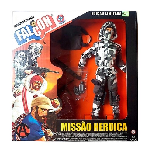 GI JOE FALCON ELITE SOLDIER HEROIC MISSION - ESTRELA BRAZIL - SCALE 1/6 ...