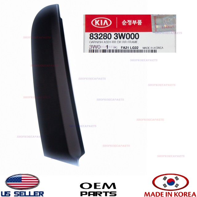 Genuine Rear Door Molding Passenger for 11-16 Kia Sportage OEM ...