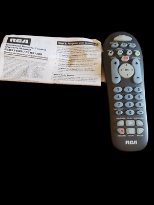 RCA Remote Control RCR314WR | eBay