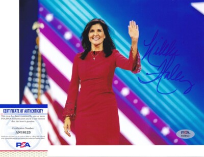 Nikki Haley For President 2024 Signed Autograph 8x10 Photo PSA/DNA COA ...