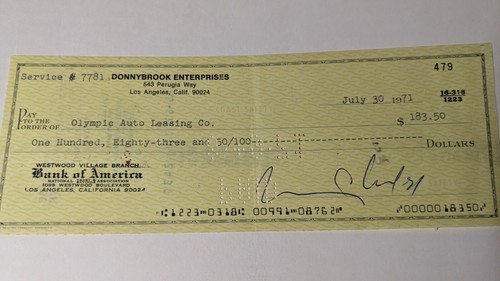 Walt Disney Autograph " BILL WALSH " Movie Producer Signature Mickey ...