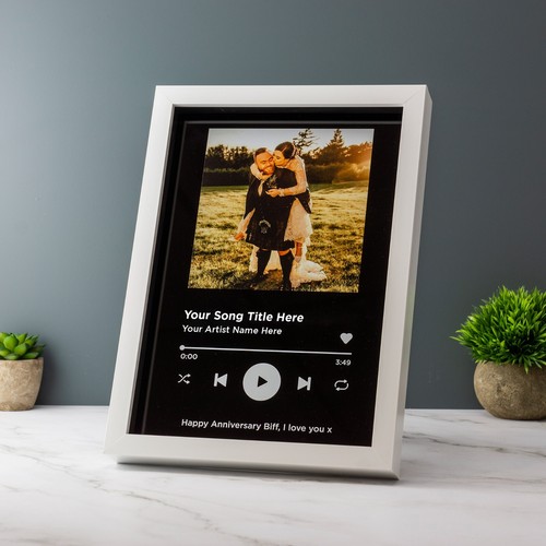Personalised Music Song Plaque Playlist Streaming Service Custom Album ...