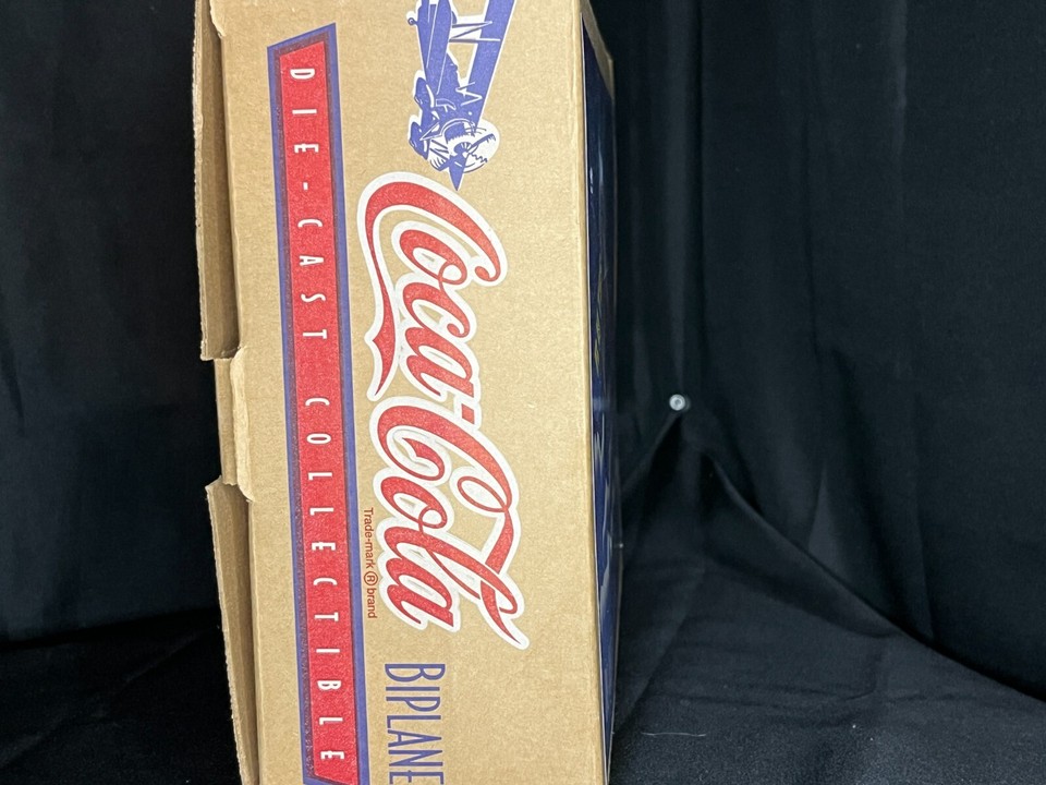 Coca Cola Die Cast Collectible Biplane Airplane Bank Polar Bear 1997 | eBay