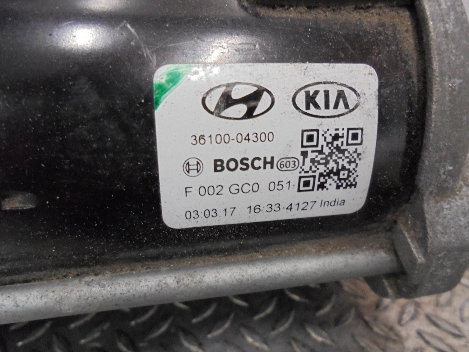 KIA PICANTO GT 2017 STARTER MOTOR 1.0 PETROL 36100-04300 PICANTO GT ...