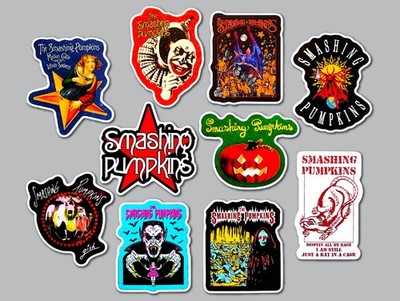 Smashing Pumpkins Sticker Lot (10 Stickers) grunge alt rock nirvana aic ...