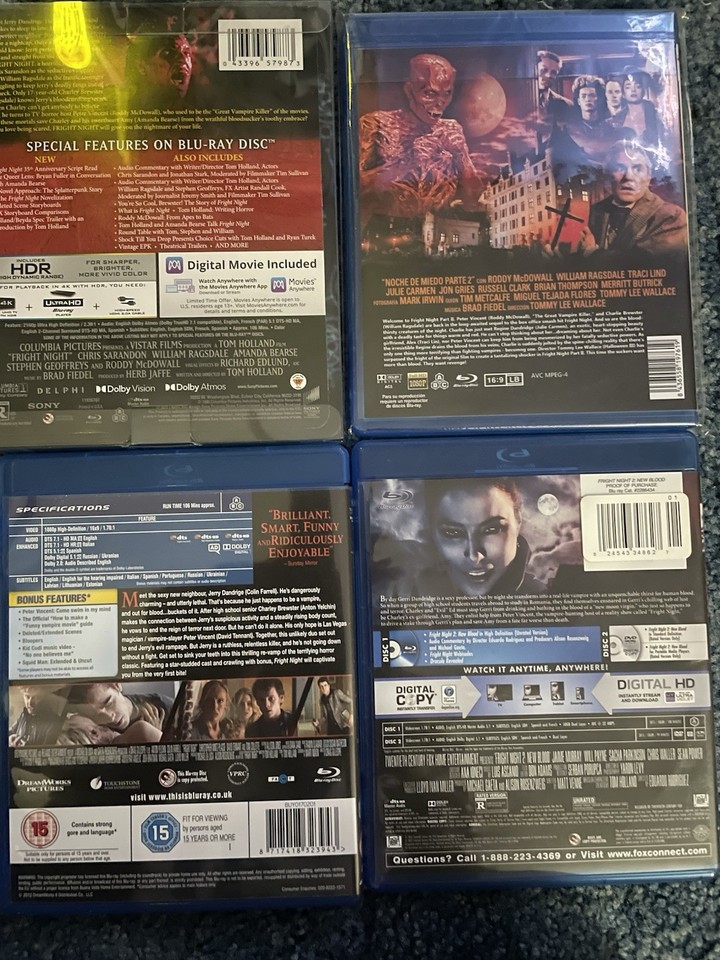 Fright Night Complete Collection. Rare Oop Steelbook 4k Blu-Ray Lot | eBay