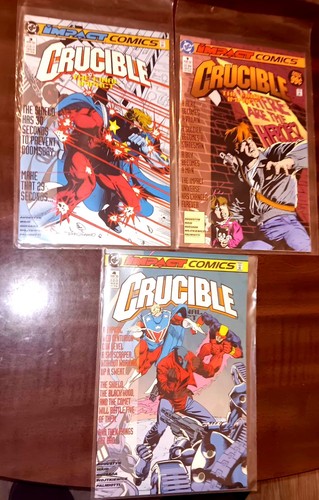 Lot of 3 Crucible #1,3 & 4 DC Comics 1993 Impact | eBay