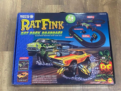MATCO TOOLS RAT FINK Electric Racing Slot Car Set Preowned Complete ...