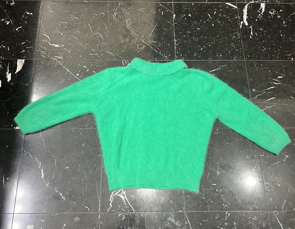 Angora Sweater Fluffy Soft🌸Gorgeous Emerald Green🌸70% Angora M Holiday ...