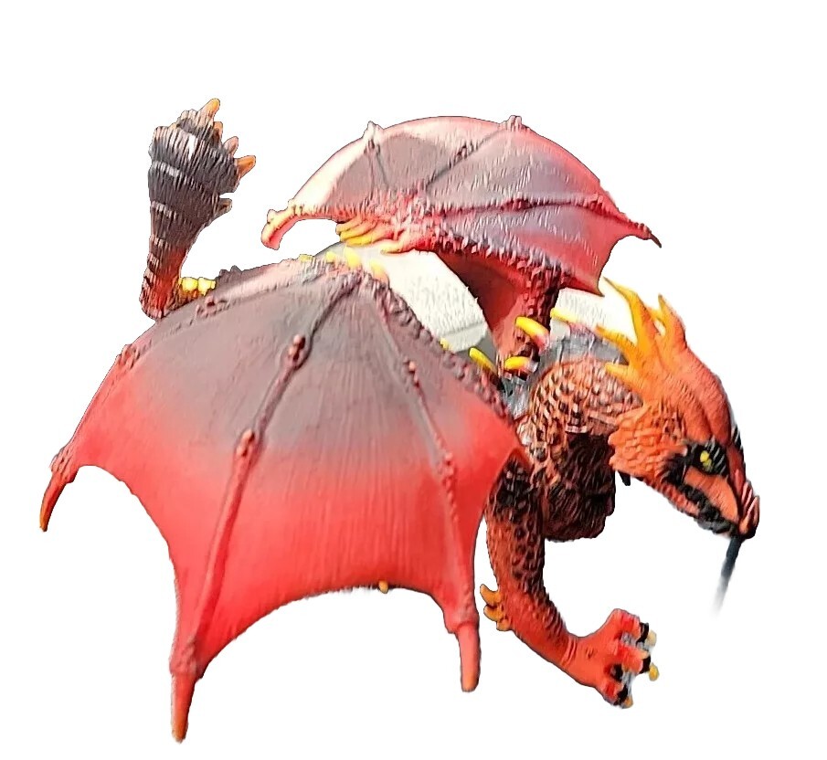 Schleich 2017 Eldrador Creatures Lava Dragon Figure Red Orange Black ...