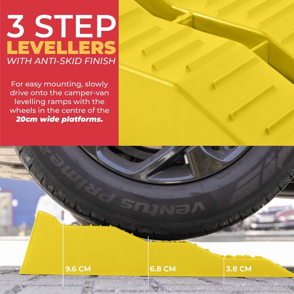 GADLANE Caravan Levelling Ramp Set Heavy Duty Motorhome 4.5 Tonnes ...