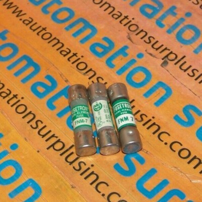 LOT OF 3 FUSETRON FNM7 250V 7A DUAL-ELEMENT FUSES *NEW | eBay