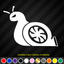 Turbo Snail Vinyl Decal Funny Car Truck Sticker | JDM Racing Boost GTI ...