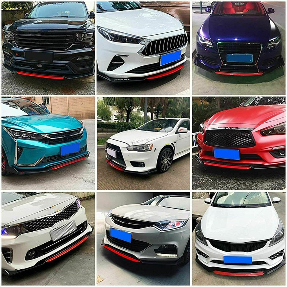 Front Bumper Lip Spoiler Splitter Body Kits Strut Rod For Chevrolet ...
