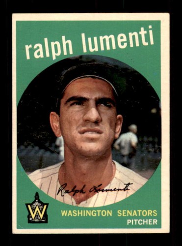 1959 Topps #316 Ralph Lumenti VGEX Senators UER 556826 | eBay