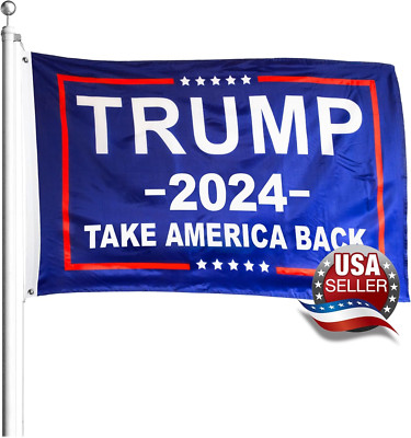 Trump 2024 Flag 3X5 Ft - Take America Back Flag - Bright Vivid Colors ...