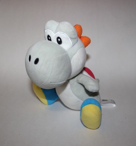 Super Mario Gray Yoshi 8” Plush 2018 Little Buddy R5 | eBay