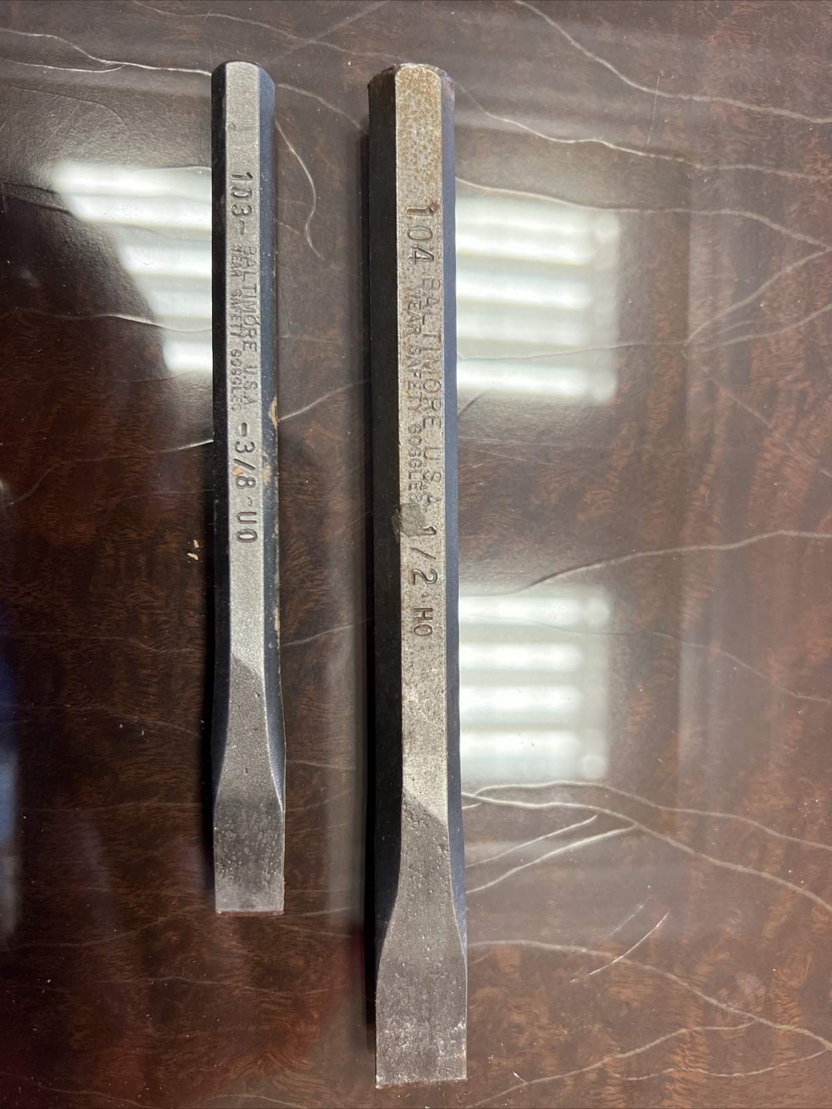 Baltimore Toolworks Vintage Cold Chisels 1/2" x 6" And 3/8” x 4 3/4 ...