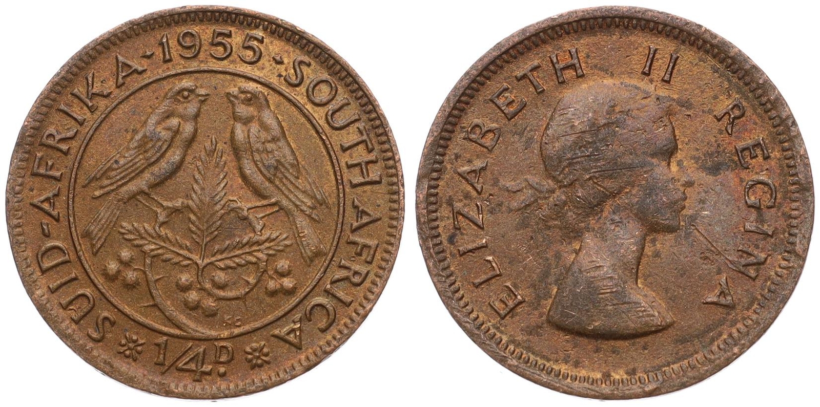 Südafrika - South Africa 1/4 Penny - Suid Afrika Farthing verschiedene ...