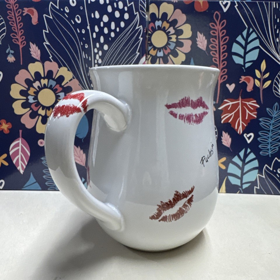 Mary Kay Lipstick Shades Coffee Cup Mug 14 Oz. Lip Prints Kisses ...