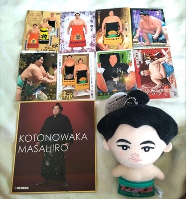 Kotonowaka Kotosakura Sumo Plush & Card Set, 8 Cards, Power Color Paper ...