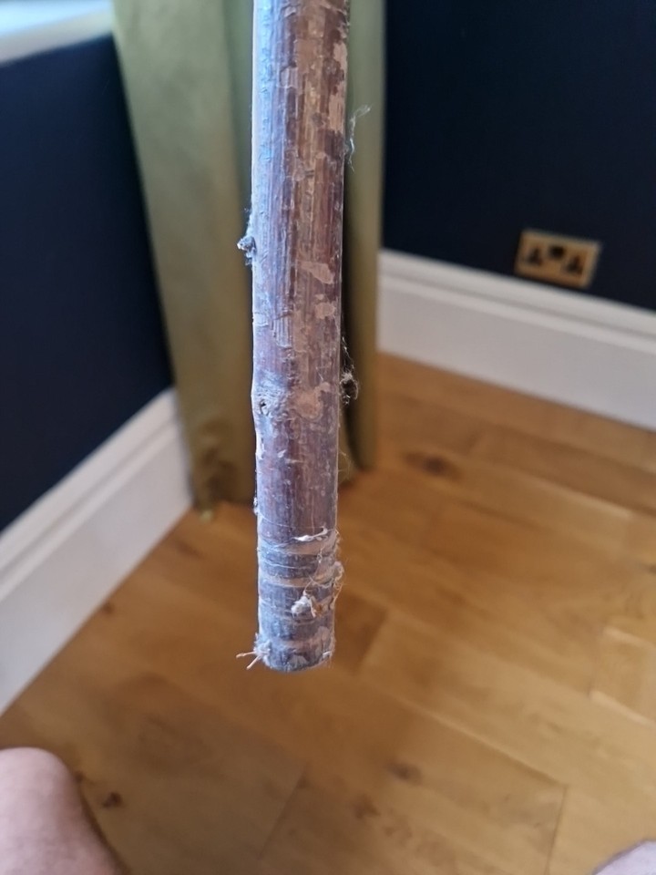 Antique Horn Handled Shepherds Crook Walking Stick Cane Wooden ...