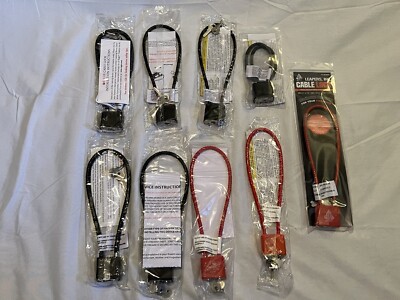 Lot of 9 Firearm Cable Lock with Key Gun Safety | eBay