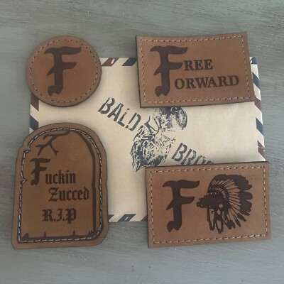 FORWARD OBSERVATIONS GROUP FOG x BALD BROS LEATHER PATCH LOT COMANCHE ...