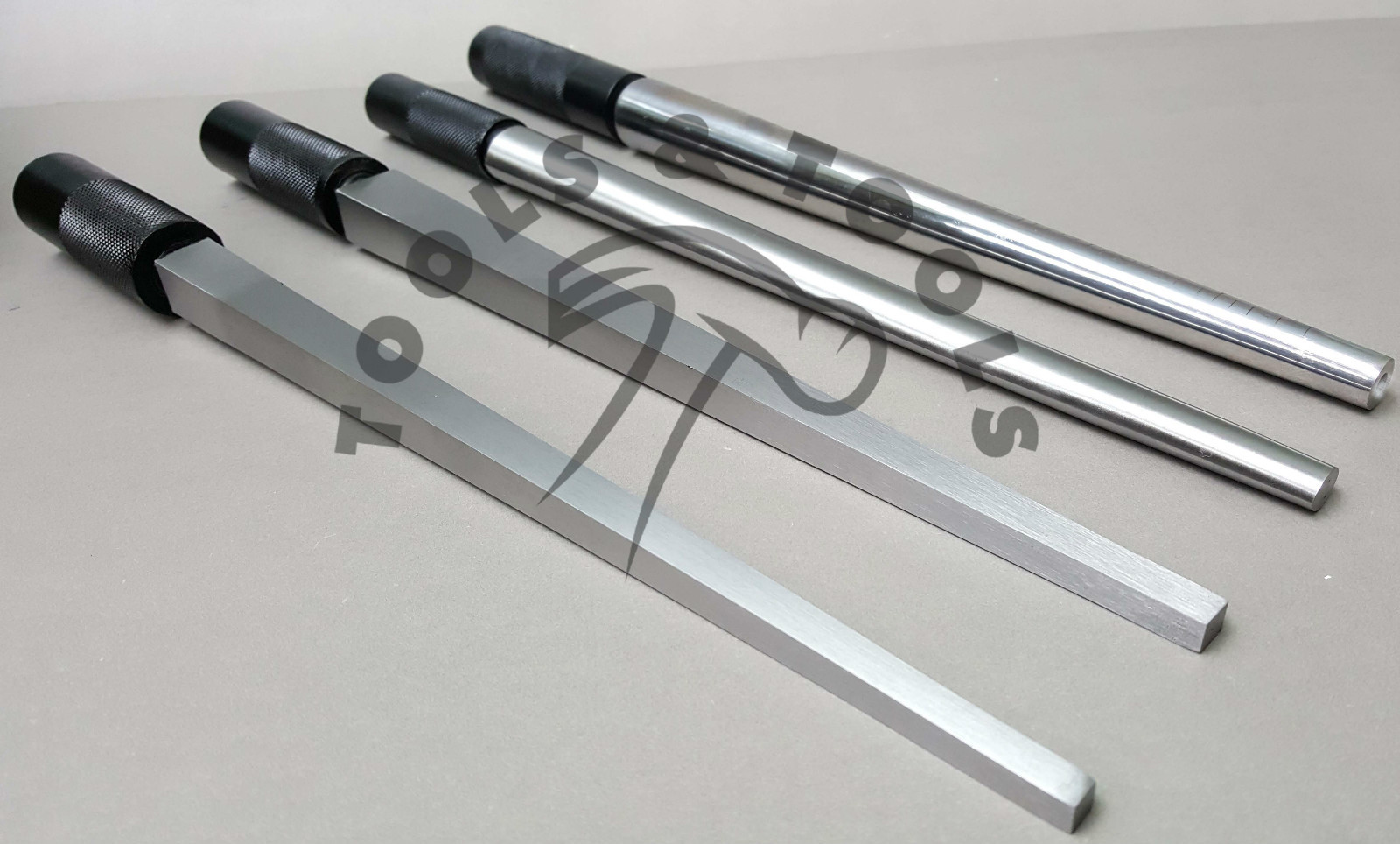 Set of 4 Ring Mandrels Round Oval Square Rectangle Solid Steel Shaping ...