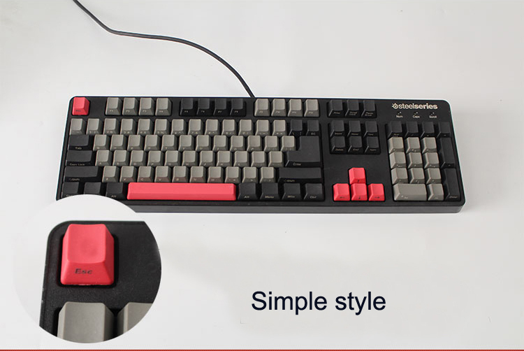 6 keys PBT red modifier set esc+ 6.25U spacebar+arrow keys | eBay