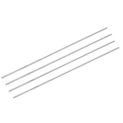 4pcs Stainless Steel Round Rods Solid Shaft Rods 4mm x 400mm for DIY ...
