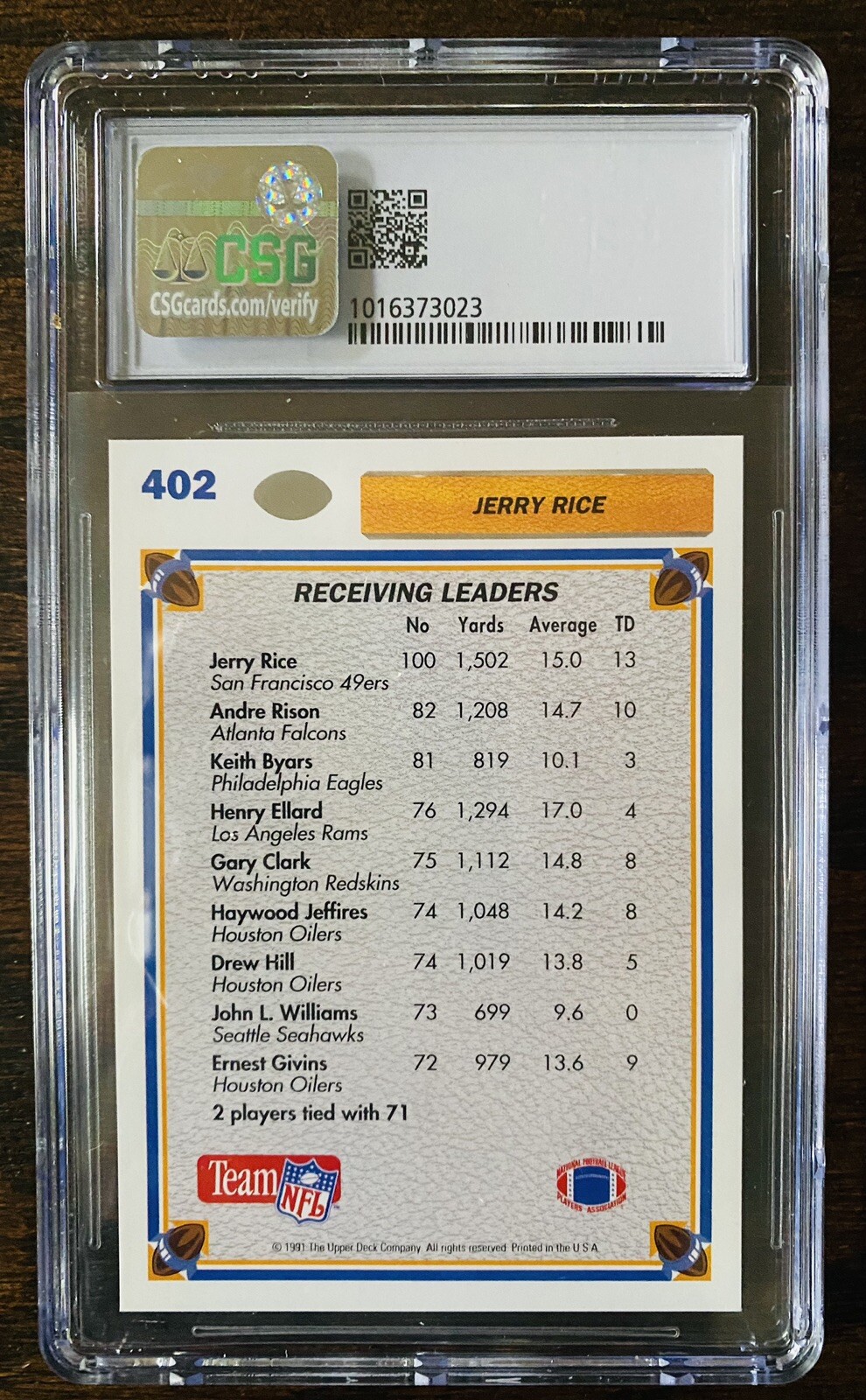 1991 Upper Deck - #402 Jerry Rice | Compra online en eBay