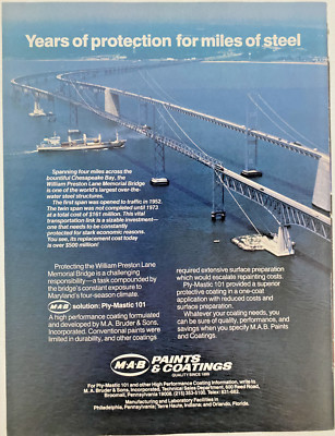 MAB Paints & Coatings Ply-Mastic 101 William Preston Bridge Vintage ...