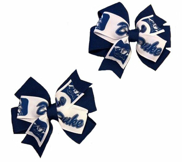 Duke Blue Devils Hair Bow Set | eBay
