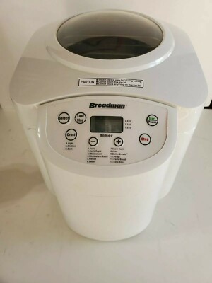 Breadman TR555LC Bread Maker 120V Tabletop Household Bread Maker White ...
