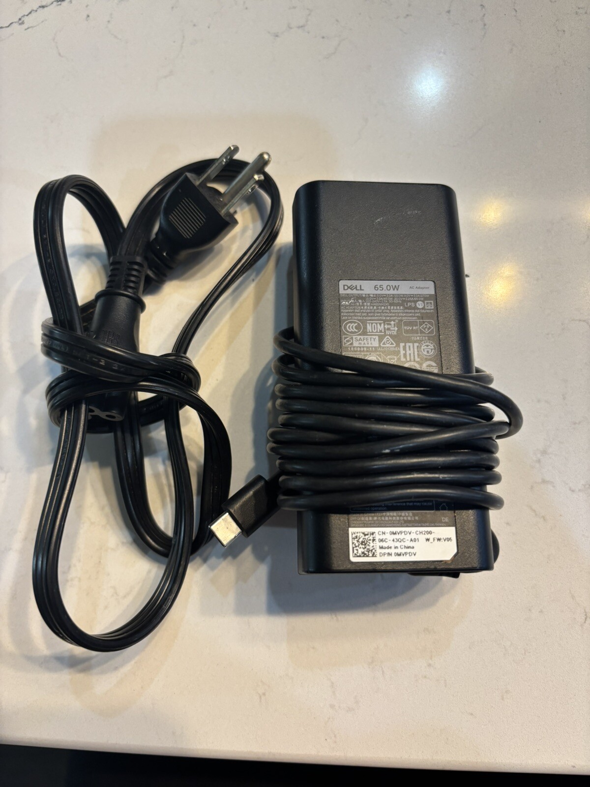Dell Laptop 20V USB-C AC Adapter - 65W (HA65NM190) | eBay