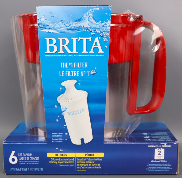 Brita Standard Metro Water Filter Pitcher Turquoise Small 5 Cup 1 Count ...