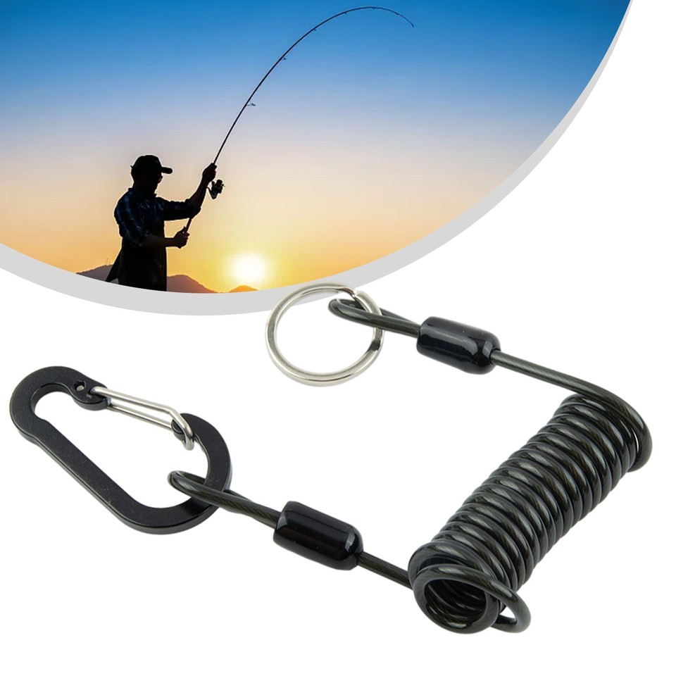 Wire Spring Rope 1.2M /2M Stainless Steel + Plastic For Lure Pliers ...