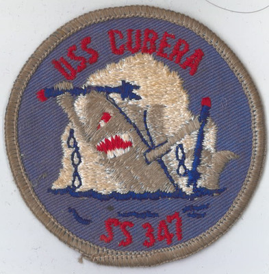 Vintage ORIGINAL USS Cubera Patch SS 347 Navy Balao Class Submarine ...