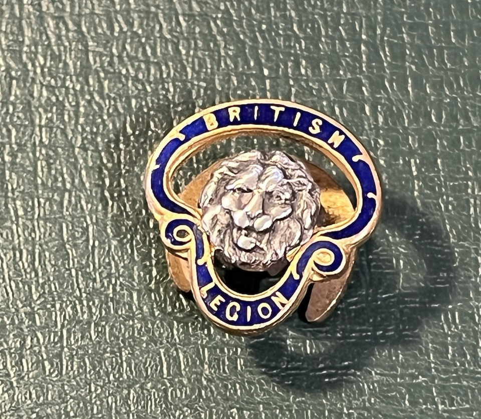 4 X Vintage British Legion Enamel Pin Badges & Lapel Crown Lion | eBay UK