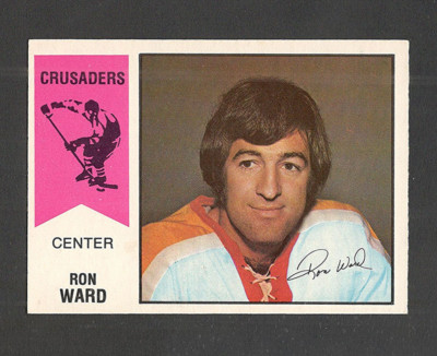1974-75 RON WARD #21 EX-MT+ OPC ** Key Cleveland Crusaders Star WHA ...