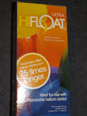Ultra Hi-Float HIfloat Helium Balloon Float Time Extender Treatment Kit ...