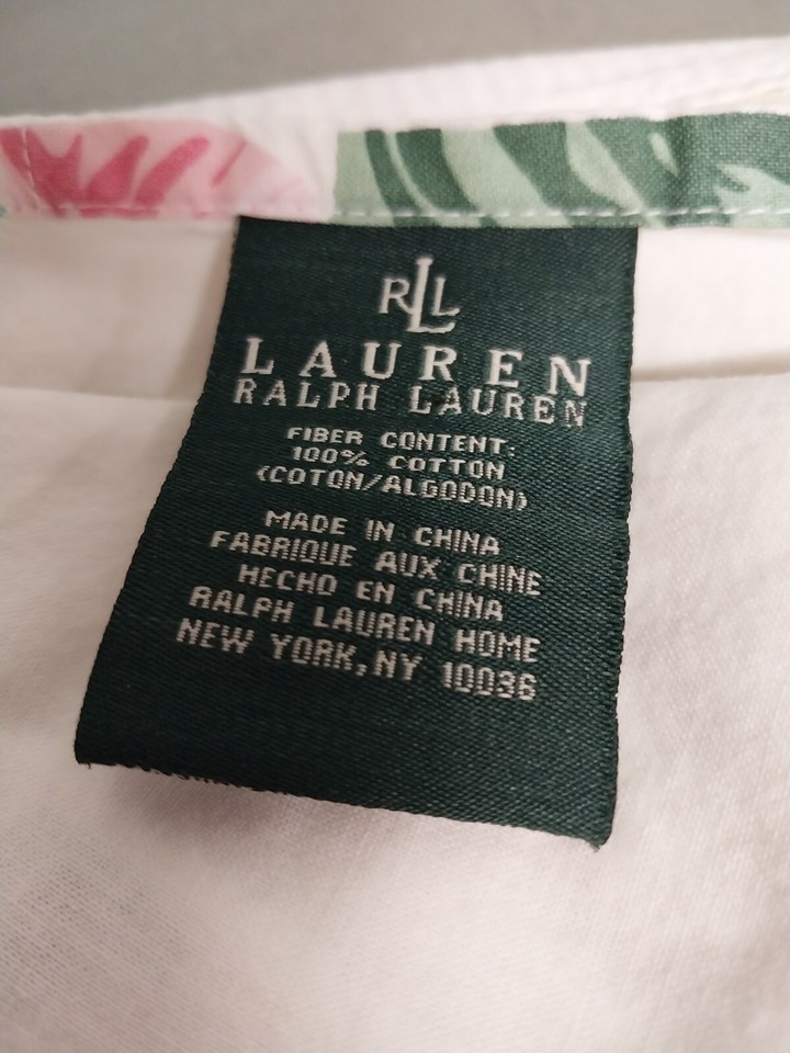 Ralph Lauren Watermill Patchwork Shower Curtain Cotton Fabric-6 ...