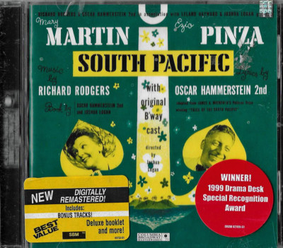 SOUTH PACIFIC - ORIGINAL BROADCAST - MARY MARTIN - 20 TRACKS - SEALED ...