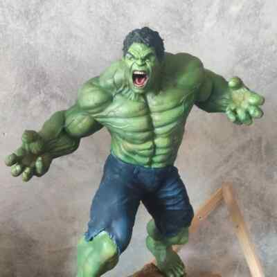 Hulk Furious Resin Sculpture Statue Model Kit Avengers Unpainted ...