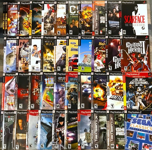 Authentic Playstation 2 PS2 Case Cover Art Only - Good - You Choose ...