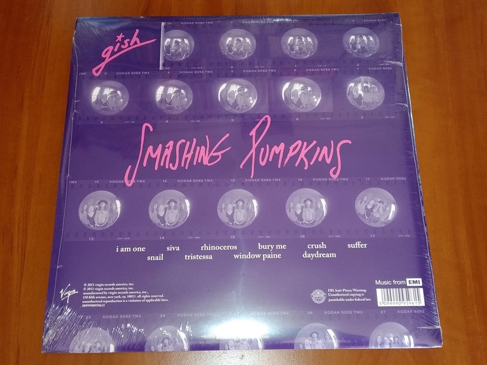 SMASHING PUMPKINS GISH LP *RARE* EU 2011 REMASTERED PRESS VINYL GLOSSY ...