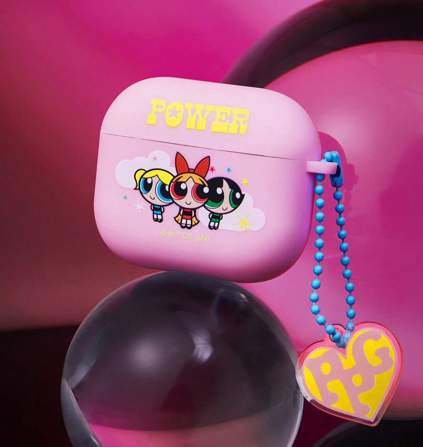 Powerpuff Girls Blossom AirPods 3rd Generation Case Keychain PPG Heart ...