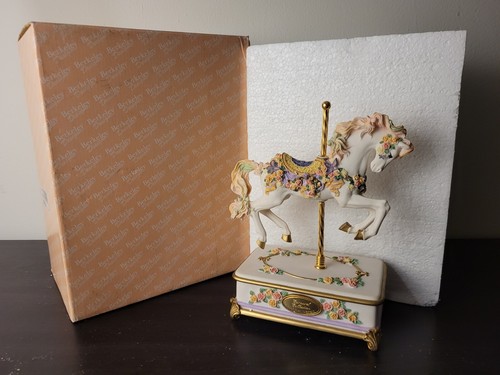 Vintage 1995 Berkeley Designs "Animated Butterfly" Carousel Horse Music ...