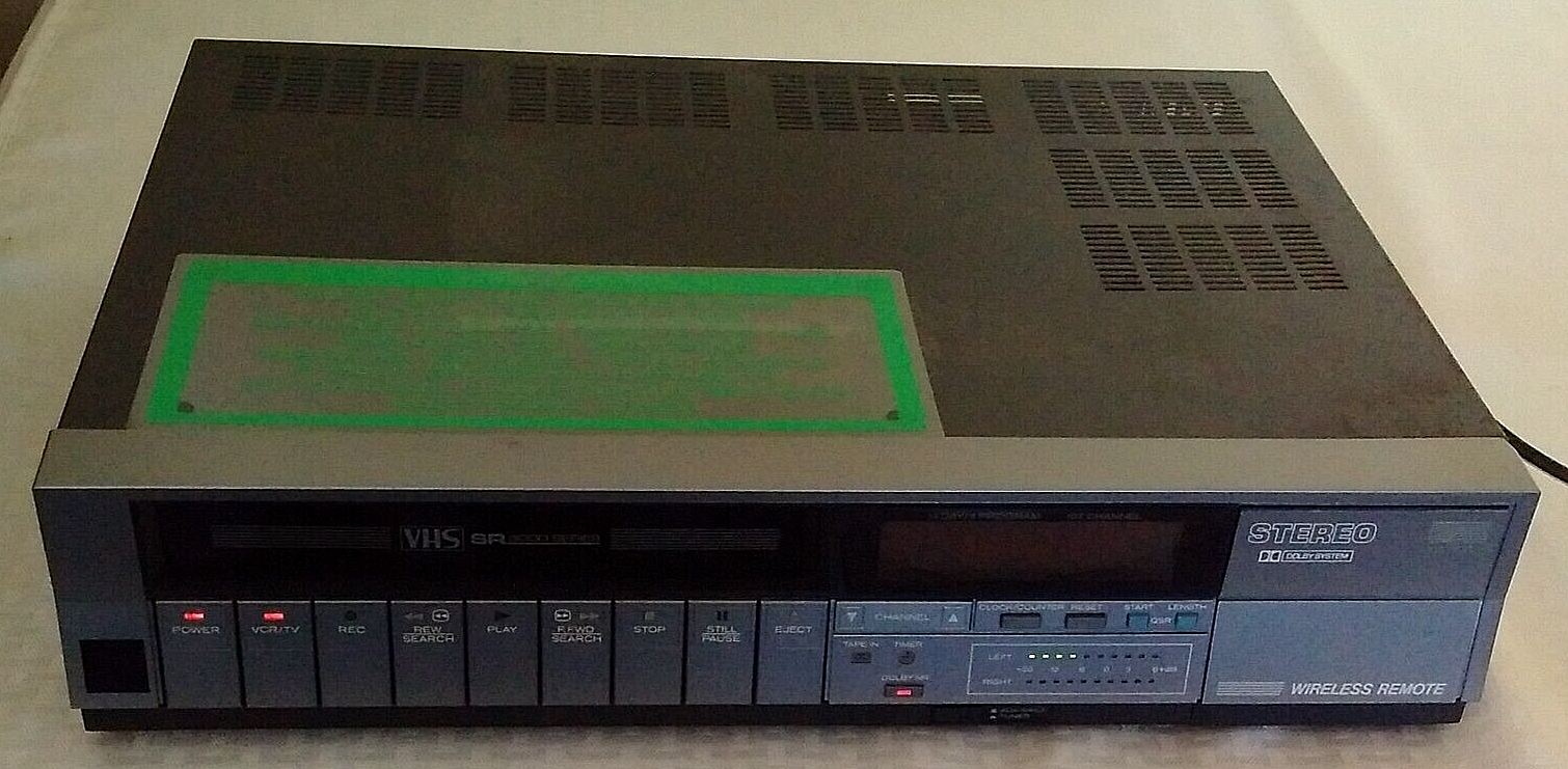 Vintage Sears VCR Recorder Original Box Manual SR3000 Powers Up 1980s ...